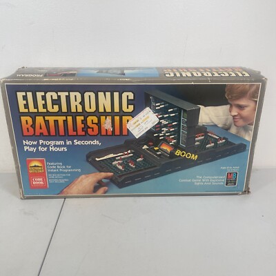 Vintage Electronic Battleship 1982 Milton Bradley Battle Board Game War ...