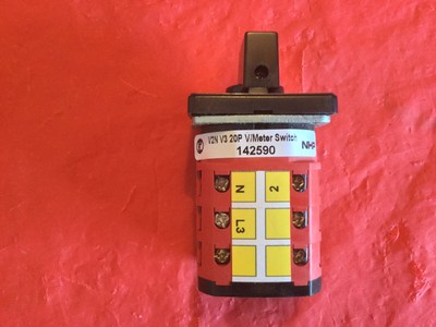 NHP Elektra 25A Voltmeter Rotary Cam Switch V2N V3-F15-B-SI9 (2 ...