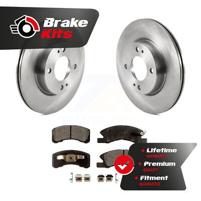 Front Disc Brake Rotors And Ceramic Pads Kit For 2017-2020 Mitsubishi ...