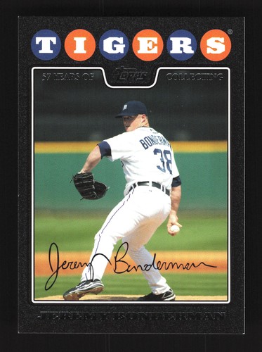 Jeremy Bonderman Detroit Tigers Topps 2008 Black #503 SN /57 | eBay