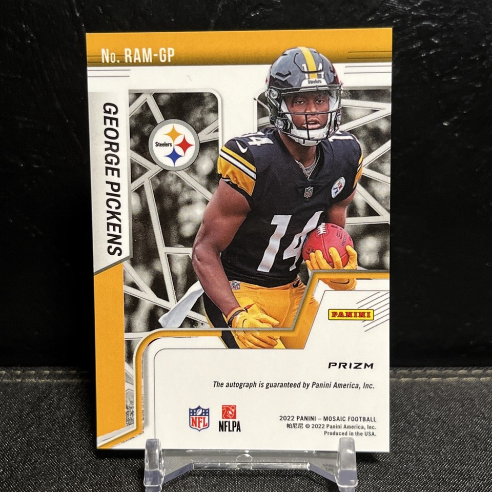 2022 Panini Mosaic Rookie Autographs Mosaic George Pickens #RAM-GP (AU ...