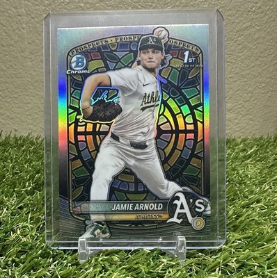 2025 Bowman Draft | Jamie Arnold Bowman 1st Chrome Etched in Glass SSP ...
