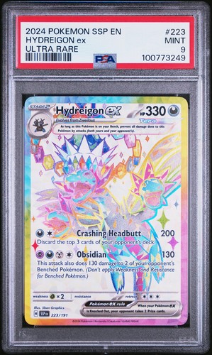2024 POKEMON SSP EN-SURGING SPARKS ULTRA RARE #223 HYDREIGON EX PSA 9 ...