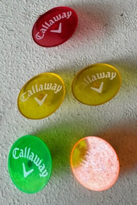 Callaway 5ct Neon Ball Markers & Divot Repair Tool Free Shipping!! | eBay