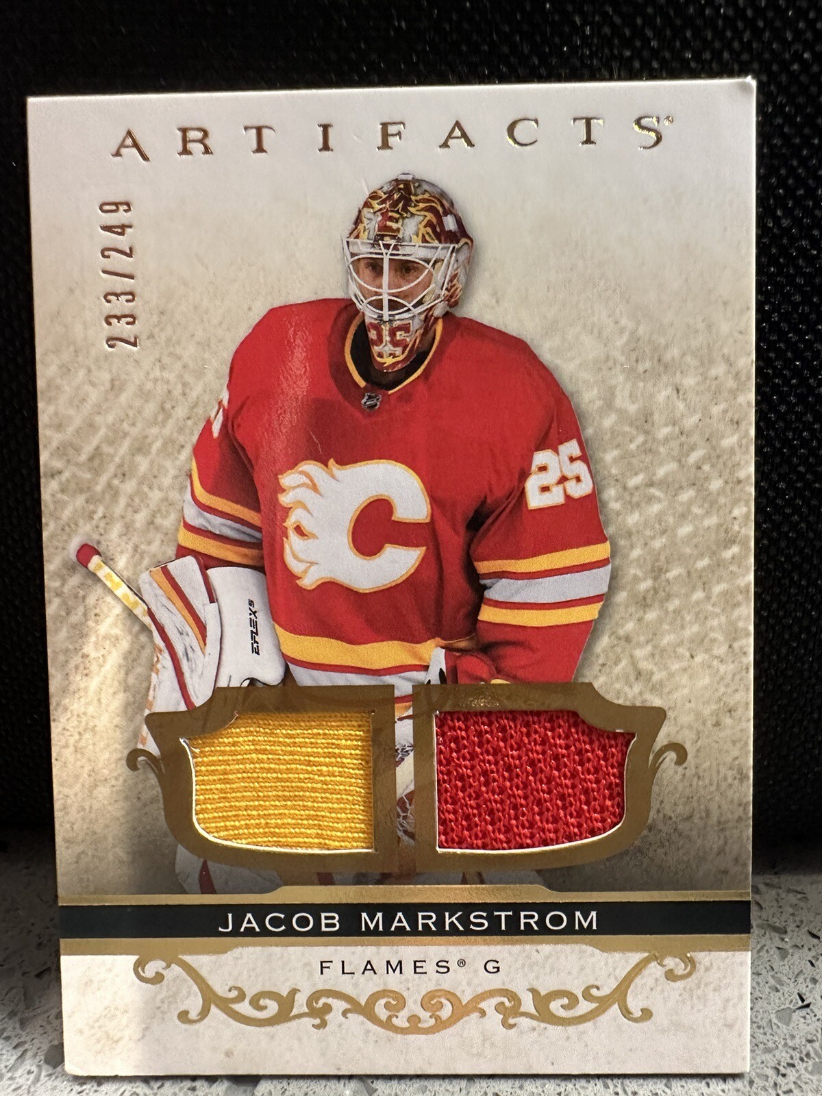 2021-22 Artifacts Hockey Jacob Markstrom 46 Double Patch Gold /249 | eBay