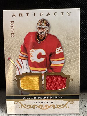 2021-22 Artifacts Hockey Jacob Markstrom 46 Double Patch Gold /249 | eBay
