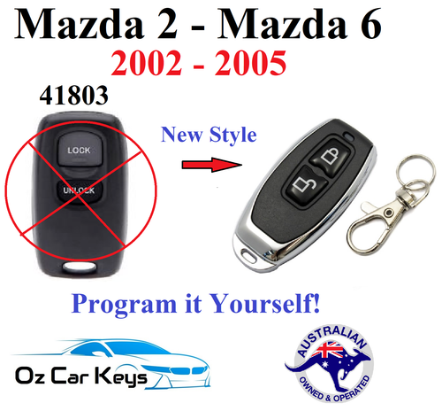 REMOTE CAR KEY LESS ENTRY FOB MAZDA 2 6 2002 2003 2004 2005 NEW DESIGN ...