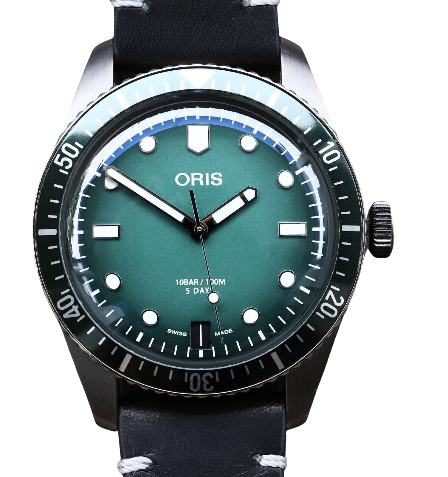 Oris Divers Green Men's Watch - 01 400 7772 4217-Set for sale online ...