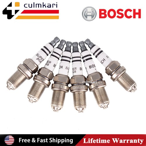 6x BKR6EQUP Double Platinum Spark Plugs 12120037607 for NGK BMW E39 E46 ...