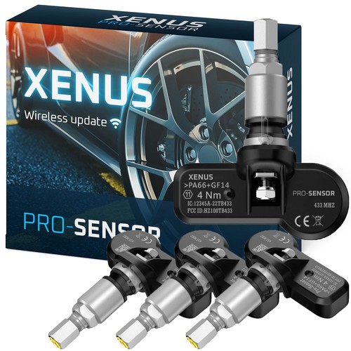 4x XENUS Reifendrucksensor XRDE013 RDKS TPMS Silber für VW CC Passat ...