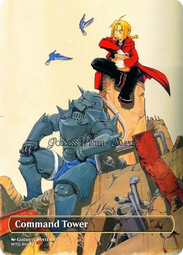 FMA MTG - Command Tower - Fanart Borderless Style - EDH / Playtest | eBay