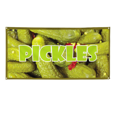 Vinyl Banner Multiple Sizes Pickles Outdoor Advertising Printing D ...
