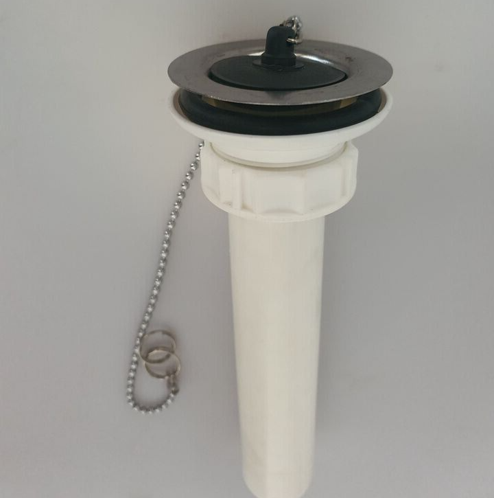 Universal Basin Waste 32mm Bathroom Sink Plug Stopper Extended Pipe Kit ...