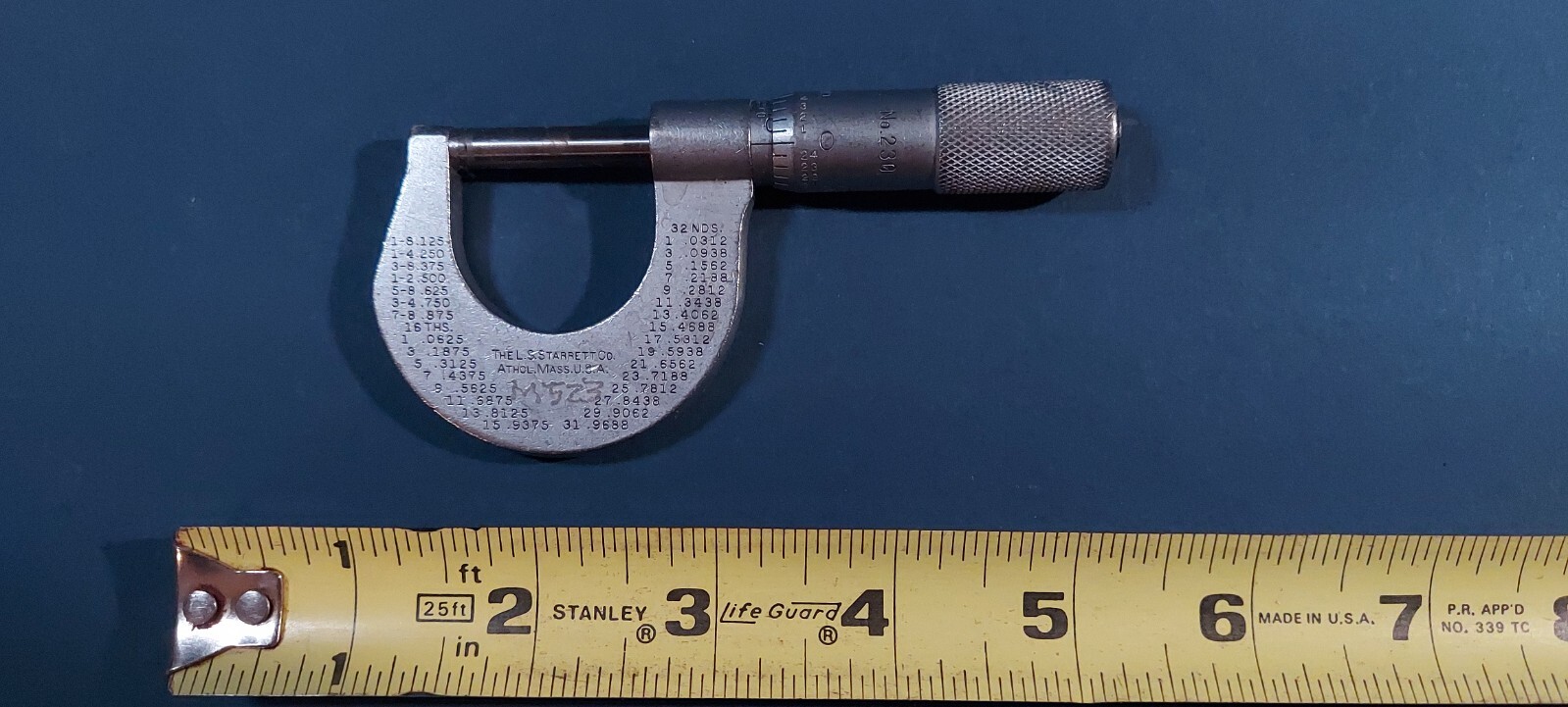 Starrett 230 Outside Micrometer 0"-1" | eBay