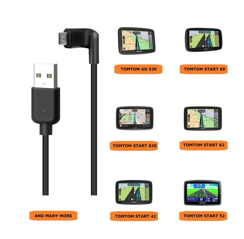 3m Right Angled Micro USB Charging Charger Sync Data Cable Lead TomTom ...