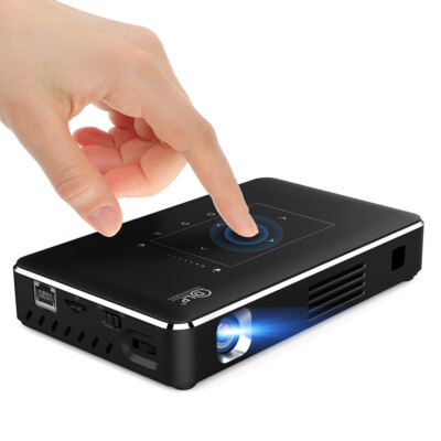 DLP 3D Projector Mini Smart Projectors WIFI 4K Home Theater Built-in ...