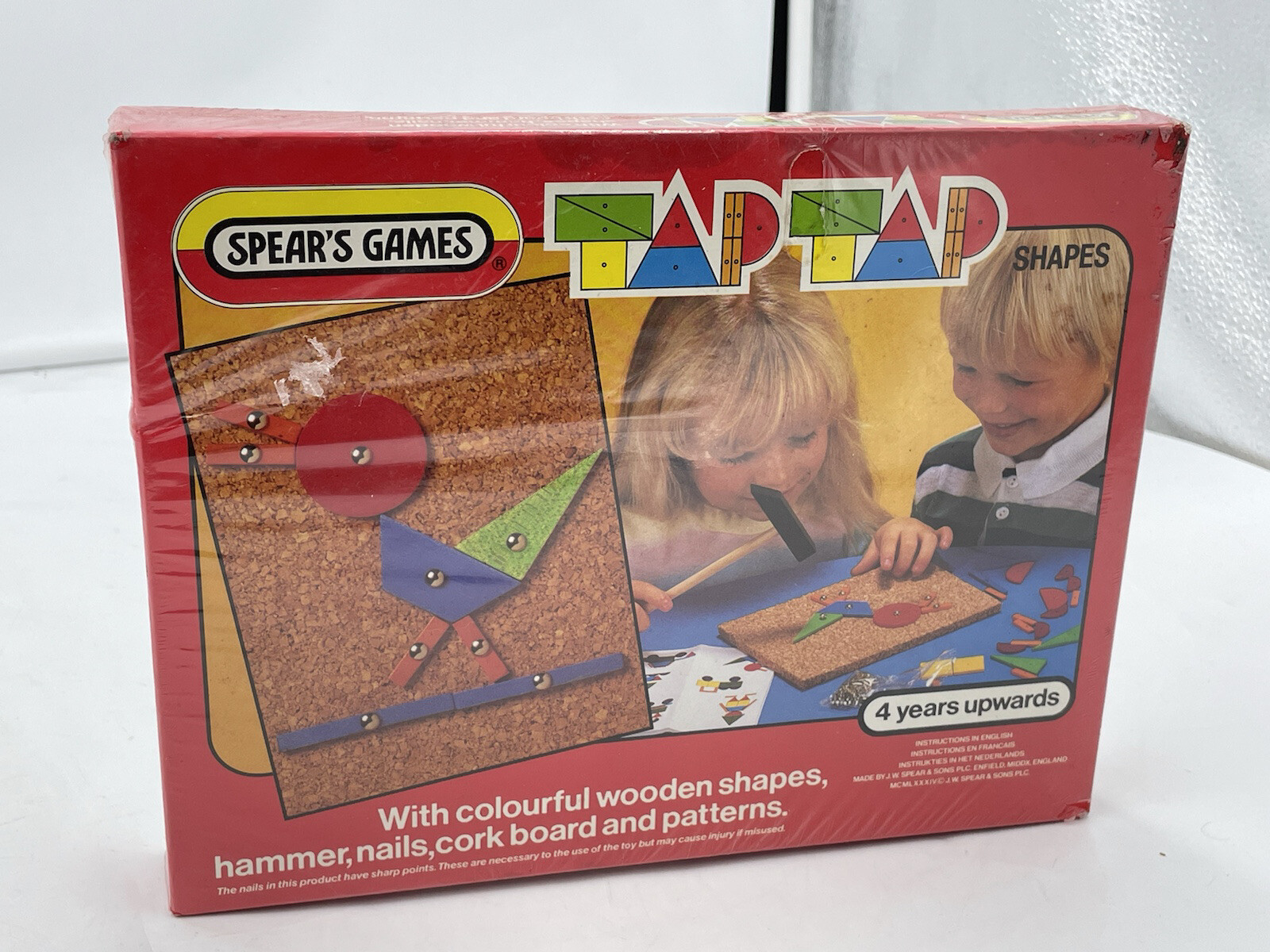 Vintage Tap Tap Shapes Game by J.W. Spear & Sons, 1984, Made in England ...