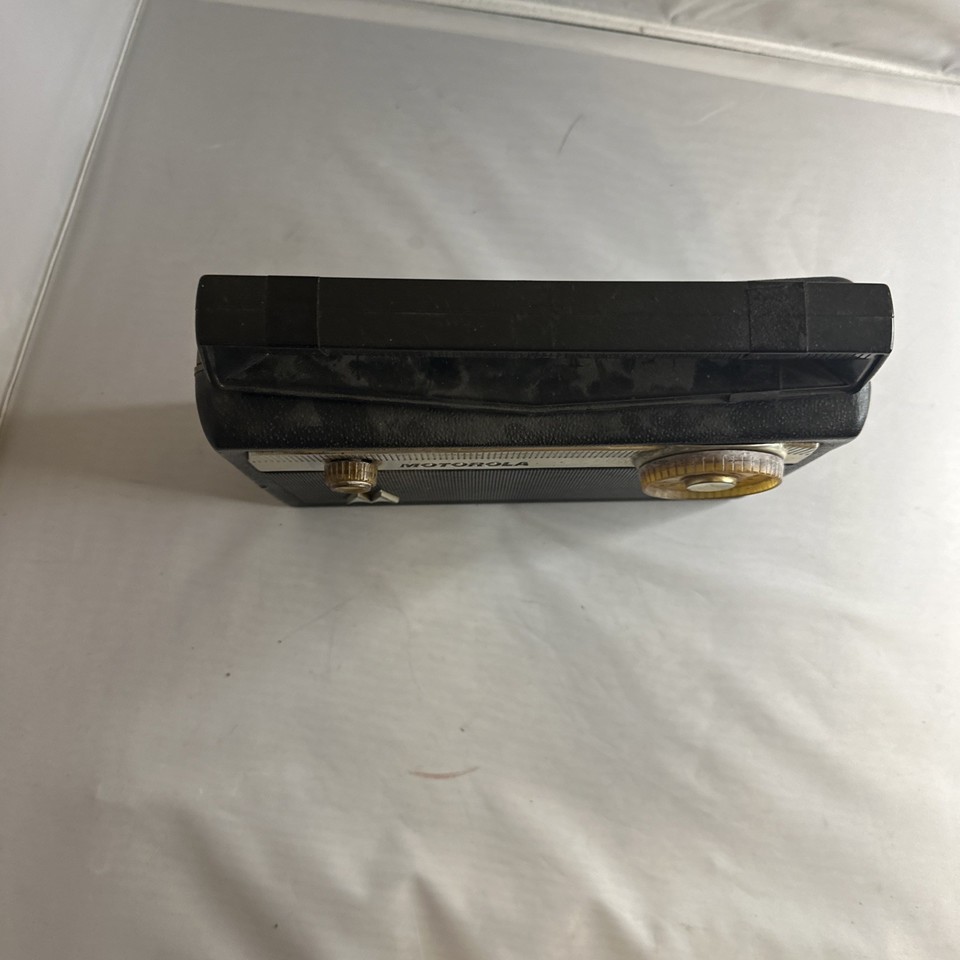 VINTAGE 1950's MOTOROLA 5P32E ROTO-TENNA PORTABLE AM TUBE RADIO w/ CORD ...