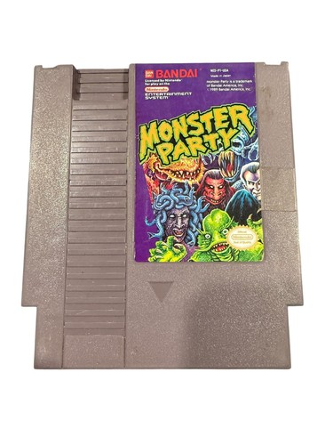 Monster Party Nintendo NES Video Game Horror Platformer | eBay