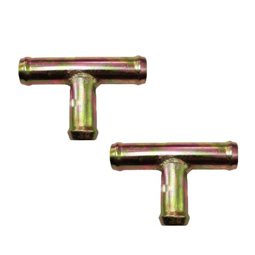 2X TEE 5/8 x 5/8 x 5/8 16mm 16mm 16mm inch Heater Hose Fitting ...