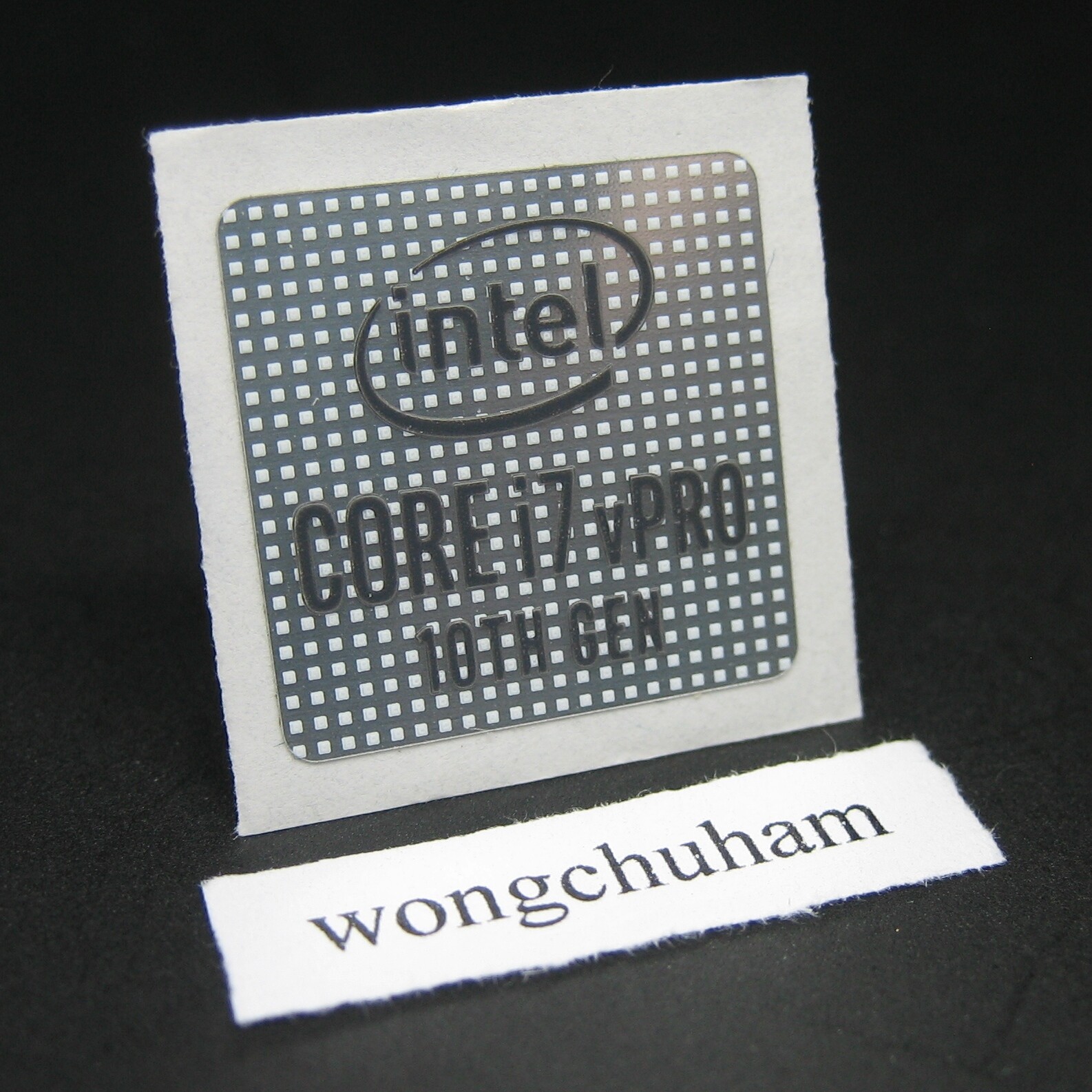 PC Notebook Sticker - CORE i7 vPRO 10th Gen sticker 18mm x 18mm ...