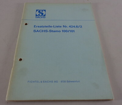 Parts Catalog / Spare Parts List Sachs Engine Stamo 100 / 101 As of 01/ ...