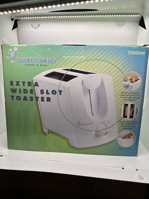 Toastmaster Bagel Basics Extra Wide Slot Toaster Cooking in style Open ...