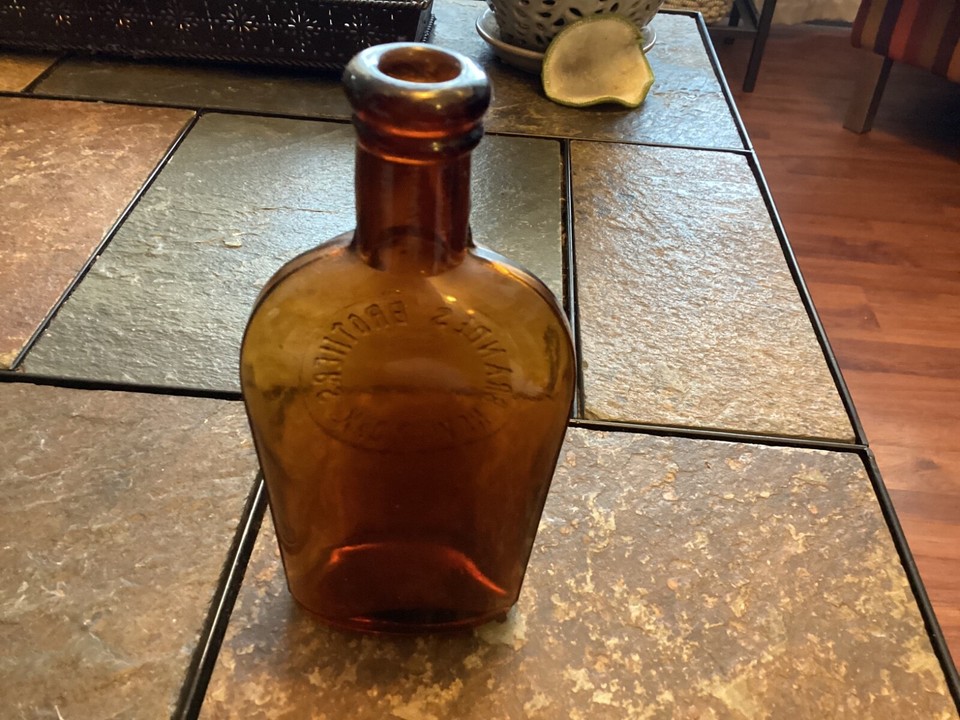 1800s Brandes Brothers, New York Brown Glass Slug Plate, Strap Sided ...