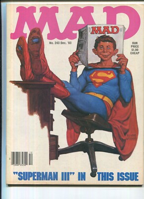 MAD MAGAZINE- #243 - "SUPERMAN III" COVER DEC. 1983 | eBay