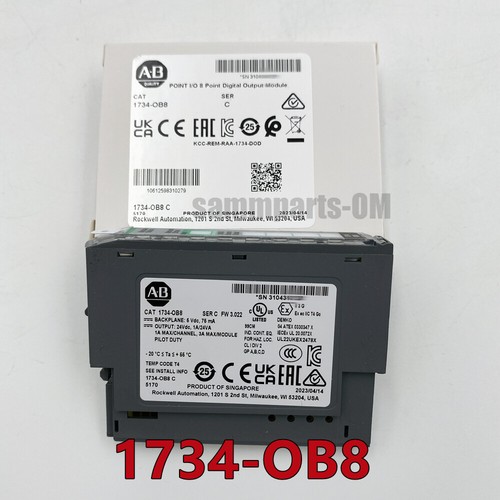 1734-OB8 AB Ser C Point I/O 8-Point Digital Output Module NEW Factory ...
