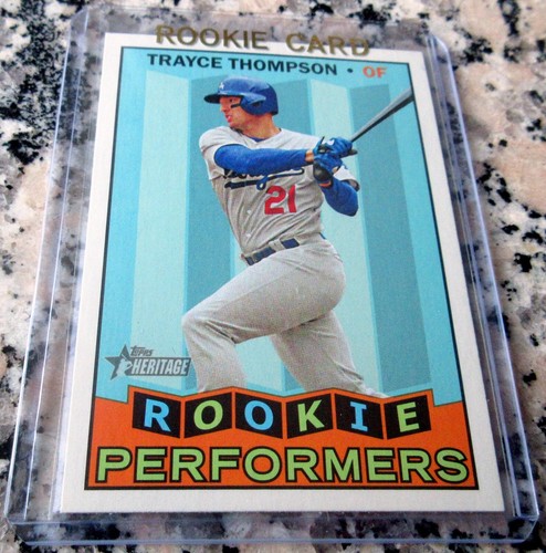 TRAYCE THOMPSON 2016 Topps Rookie Card RC Los Angeles Dodgers New York ...