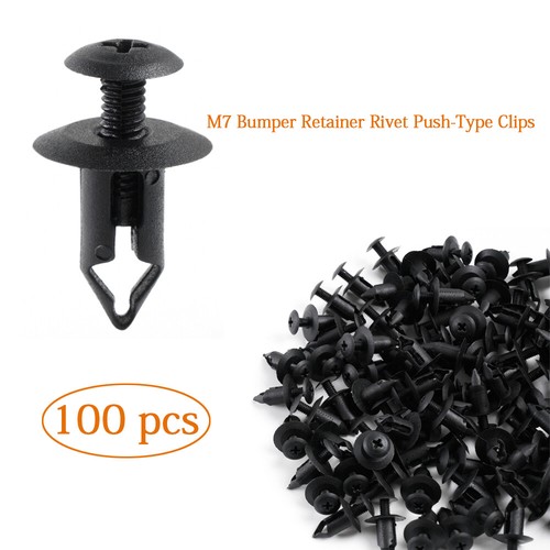M7 Car Push Retainer Clips Automotive Plastic Fastener Bumper Clips 100 ...
