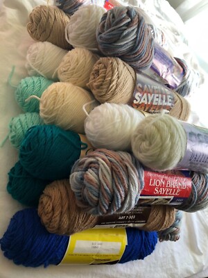 SAYELLE, WINTUK, DAZZLEAIRE-Natura, Caron, Lion Brand, American Thread ...