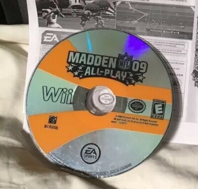 Madden NFL 09 All-Play (Nintendo Wii, 2008) . Clean and Tested . Game ...