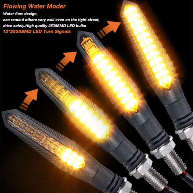 1 Pcs LED Motorcycle Running Turn Signal Light Blinker Indicator ...