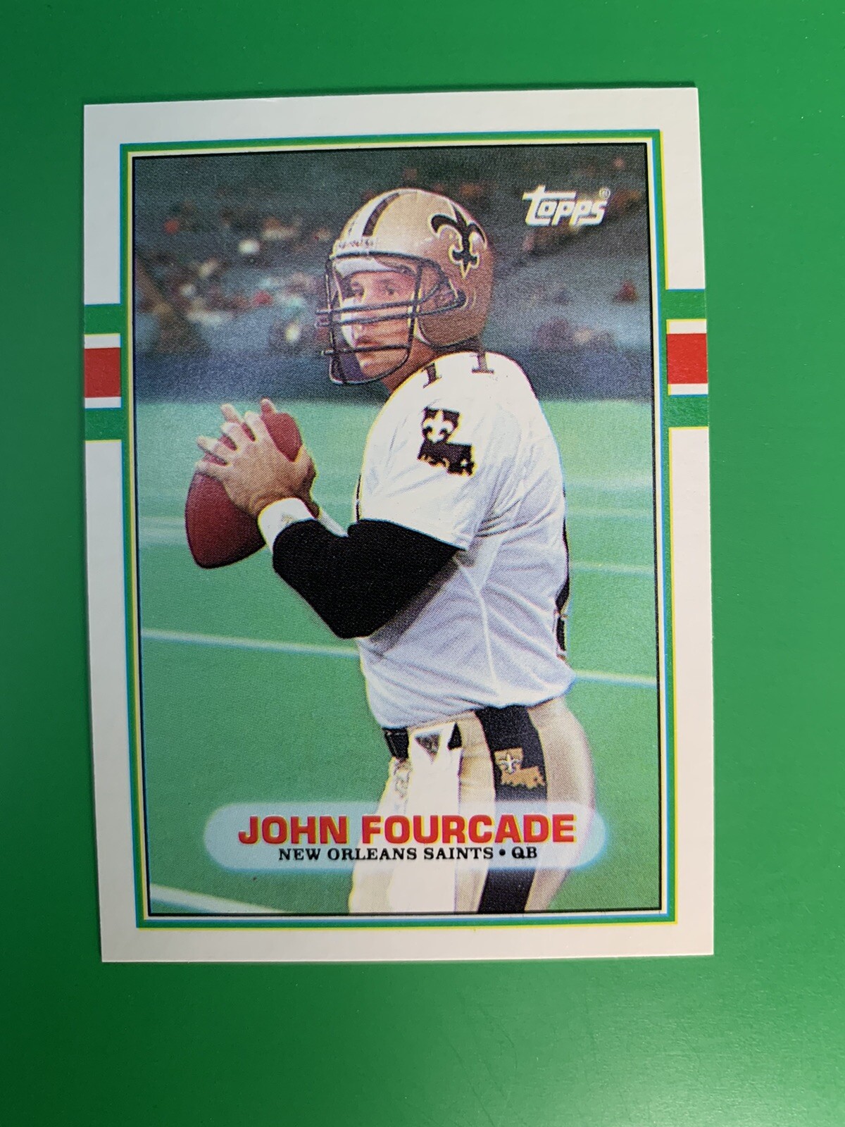 1989 Topps John Fourcade RC #53T New Orleans Saints | eBay
