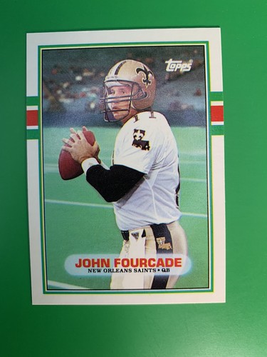 1989 Topps John Fourcade RC #53T New Orleans Saints | eBay