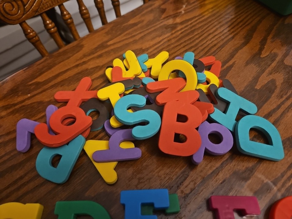 Random Alphabet Letters Refrigerator Fridge Magnet Soft & Hard Plastic ...