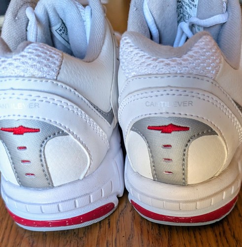 Sz 9 Avia Women's Cantilever Cross Training Shoe A1371WWSR White & Red ...