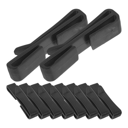 10 Pcs Waist Pack Clamp Outdoor Backpack Accessory Web Keeper Straps ...