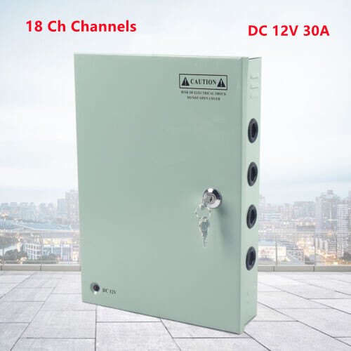 18CH 12V Dc 30A Cctv Power Supply Distribution Box For Security ...
