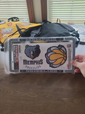Nice Stockdale Memphis Grizzlies License Plate Frame With Decals. NIP ...