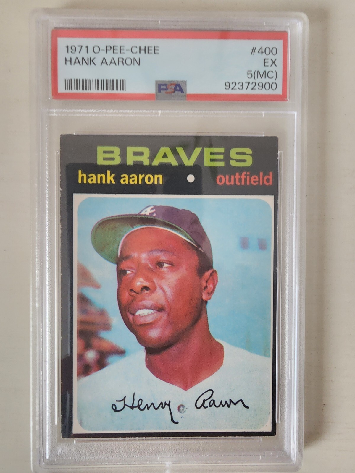 1971 O-Pee-Chee Hank Aaron #400 PSA 5 (MC) | eBay