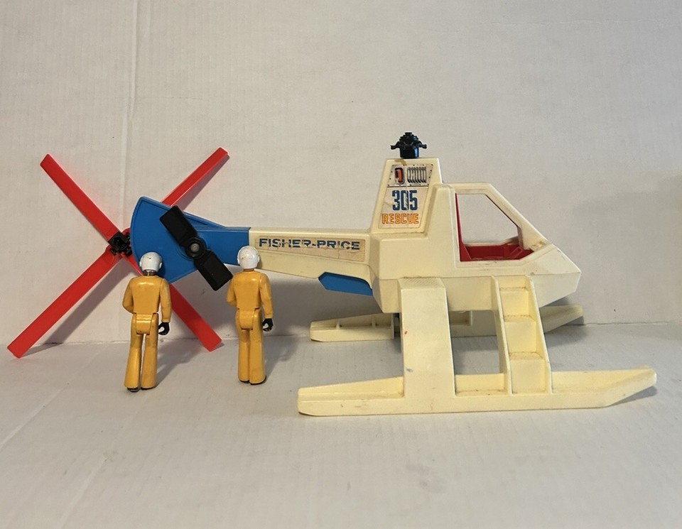 Vintage 70s Fisher Price Adventure People 305 Air Sea Rescue Copter ...