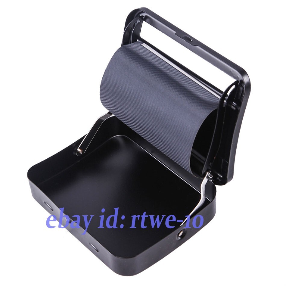 Black Semi-automatic 78mm Cigarette Hand Rolling Machine Metal Box ...