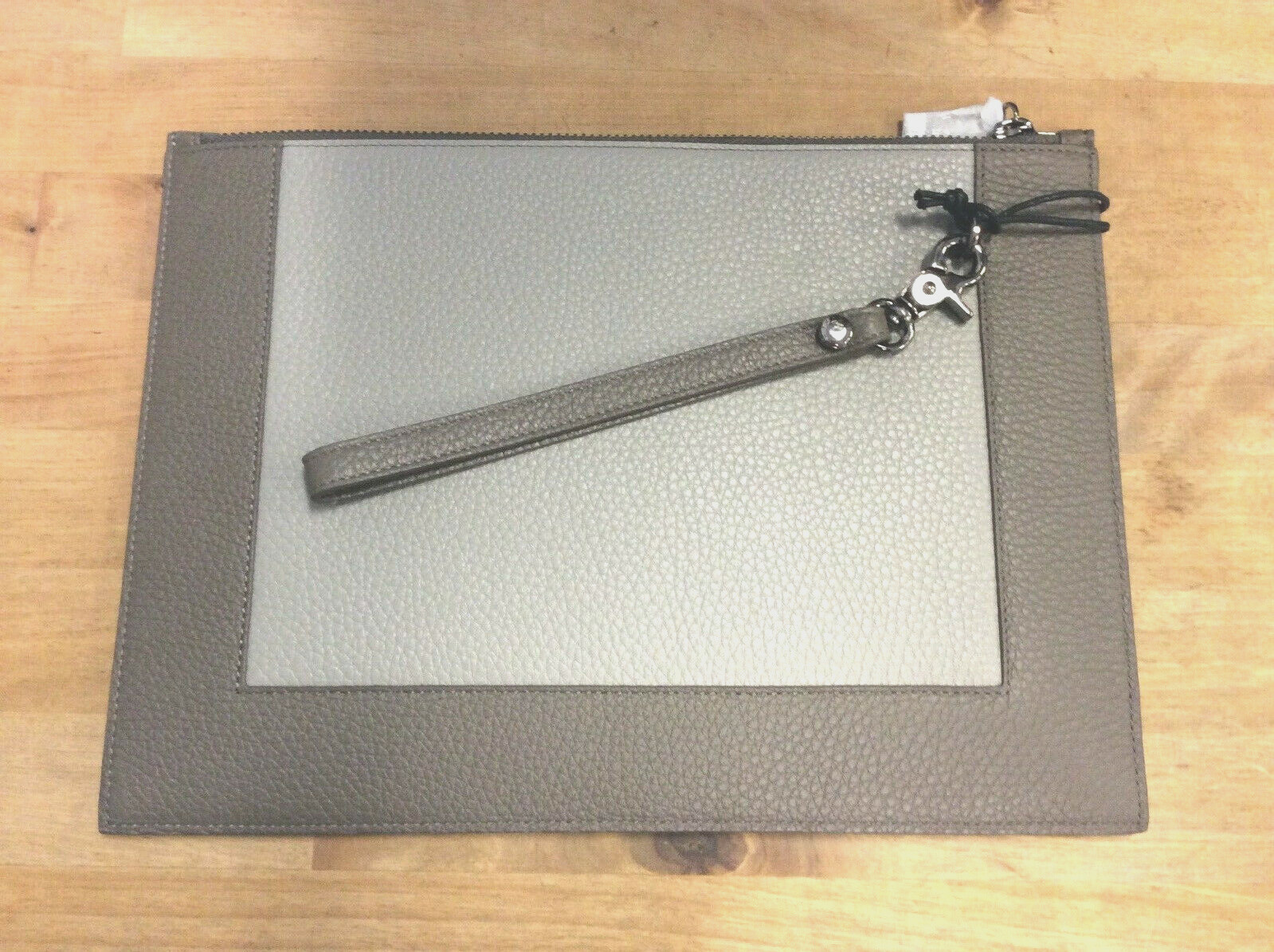 BOTKIER NEW YORK TZ WRISTLET WALLET BLACK LEATHER CLUTCH ORGANIZER for ...