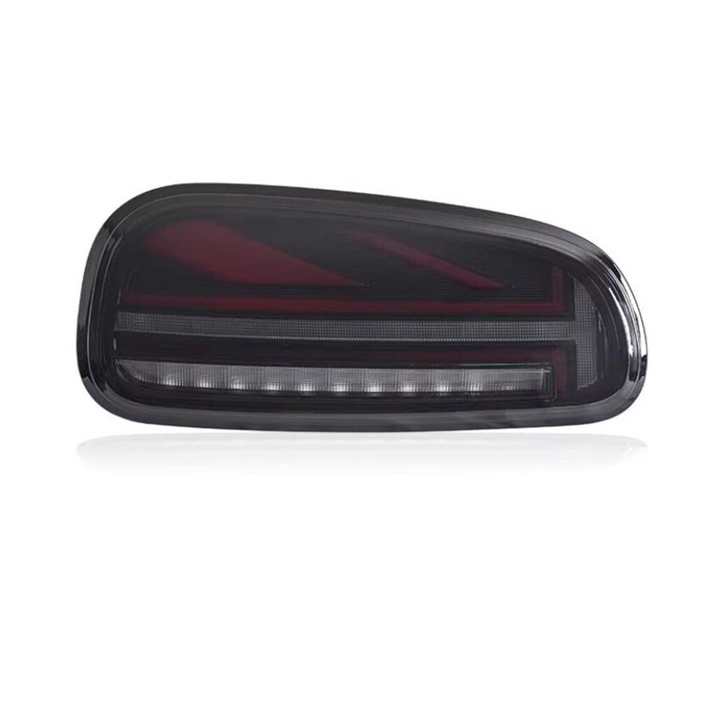 LED Smoked Black Union Jack Tail Light Rear Lamp Kit For Mini Cooper ...