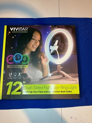 New Vivitar 12" Full Color 3D Ring Light with Tripod and Adjustable ...