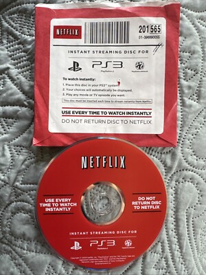 Netflix Streaming Disc (Sony PlayStation 3) Disc & Original Holder PS3 ...