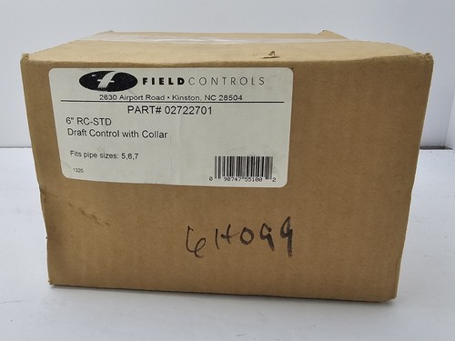 FIELD CONTROLS DRAFT CONTROL With COLLAR 6" RC-STD 02722701 Fits 5-7 ...